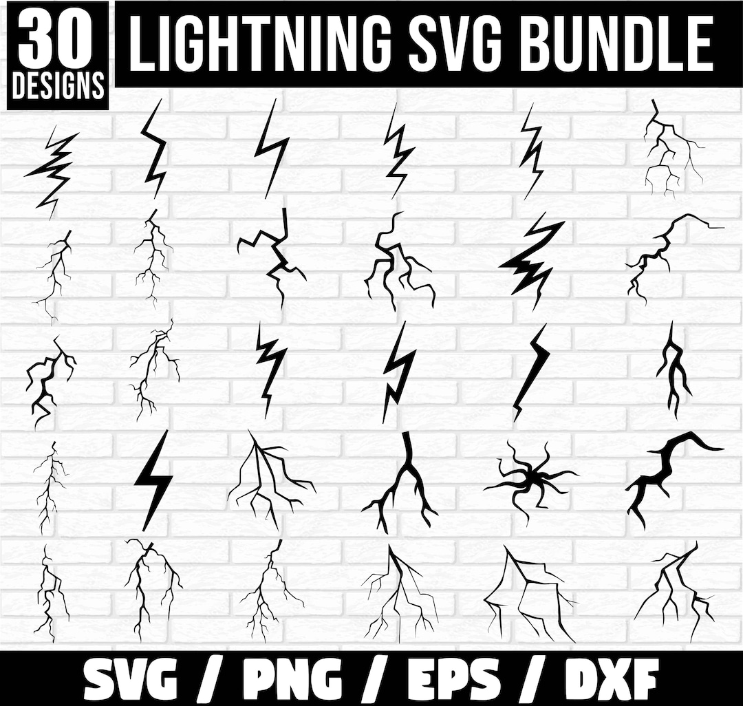 Lightning Bolt Svg, Lightning Strikes, Lightning Vector, Lightning ...