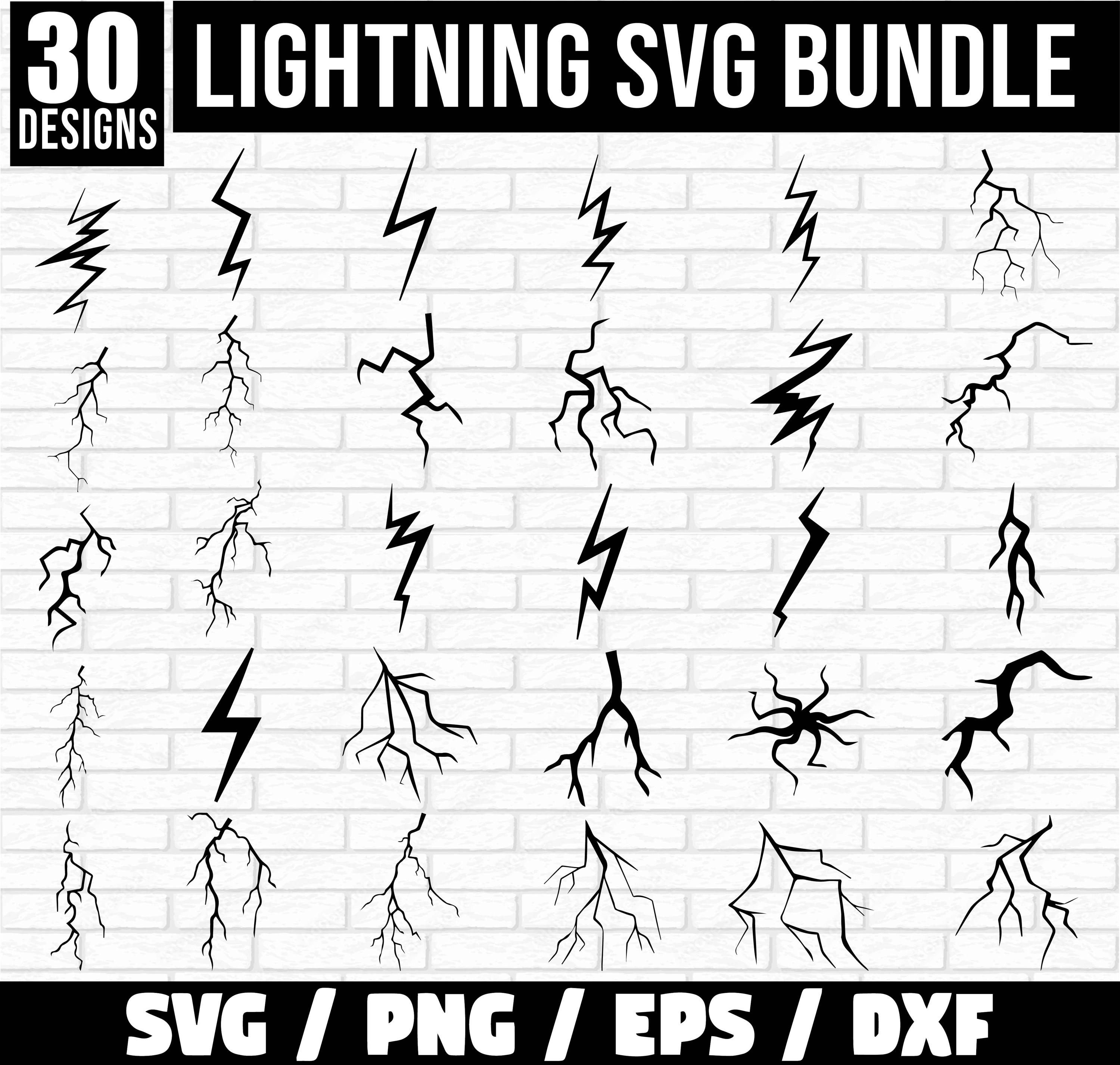 Lightning Bolt Svg, Lightning Strikes, Lightning Vector, Lightning ...