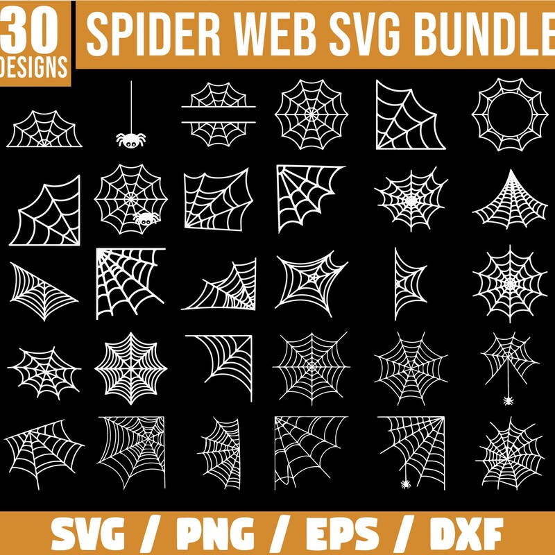 Spider Web Svg - Etsy