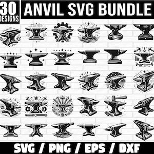 Anvil SVG Bundle, Anvil Dxf, Anvil Png, Anvil Vector, Anvil Clipart, Anvil Designs, Anvil and ...