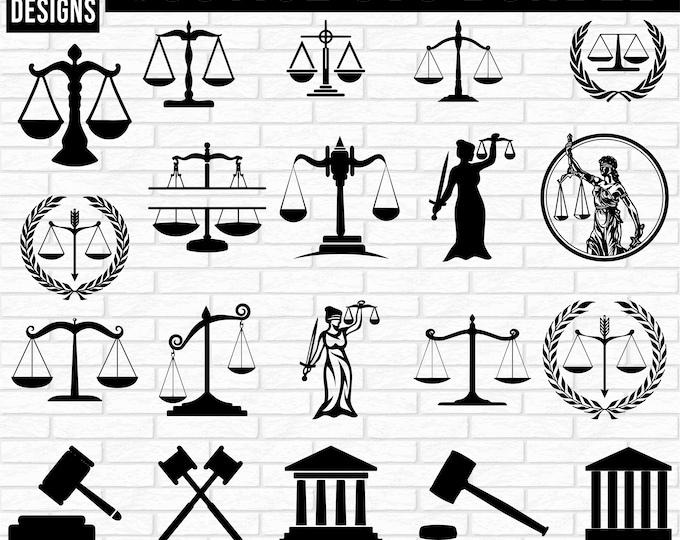 Justice SVG Bundle, Scale of Justice SVG, Law Svg, Lady Justice Svg ...