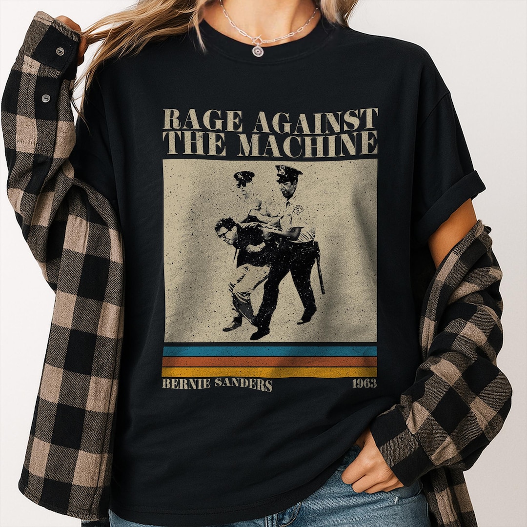 Bernie Sanders Shirt, Rage Against the Machine Shirt, Retro 90s Vintage ...
