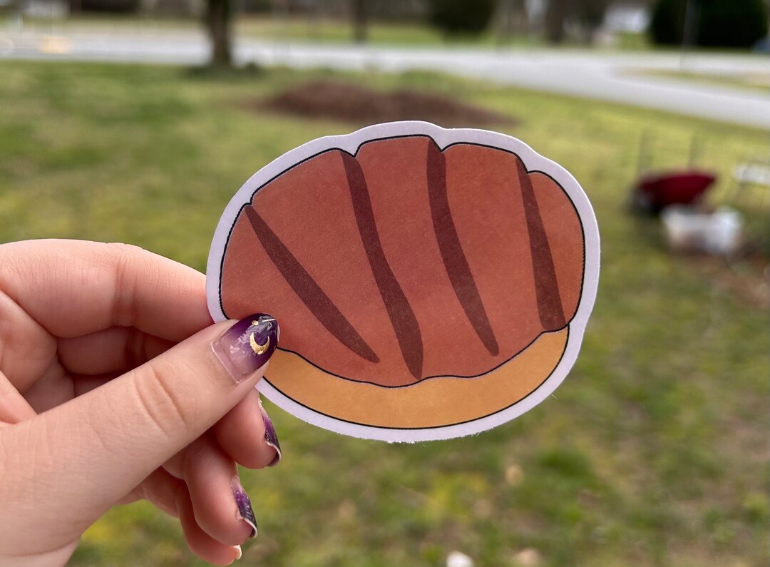 Concha Sticker Chocolate Concha Bakery Sticker Bakery Themed Handmade ...