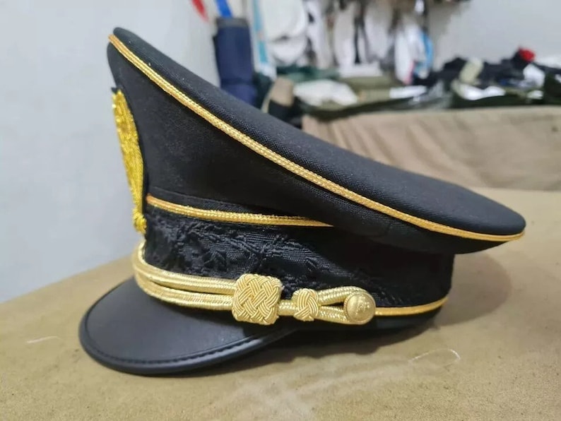 WWII Italian Fascist Militaria Visor Hat Duce of Fascism General ...