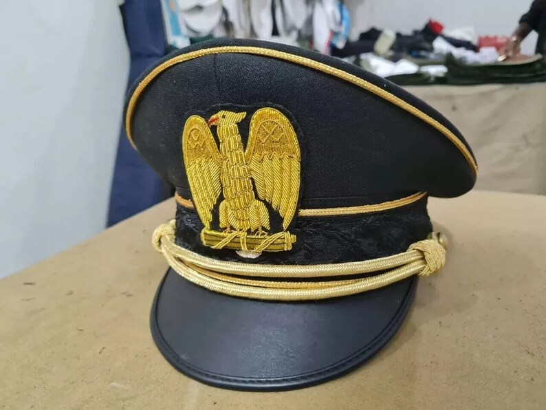 WWII Italian Fascist Militaria Visor Hat Duce of Fascism General ...