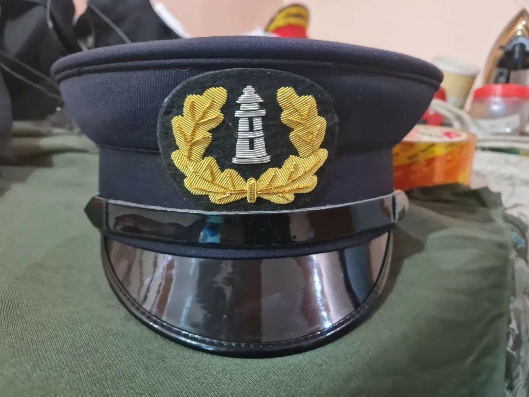 Reproduction WW1 USA Army Lighthouse Officer Cap Authentic Tribute to ...
