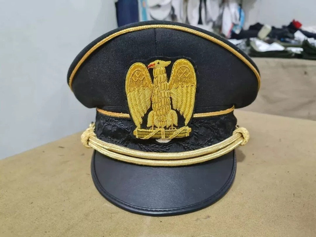 WWII Italian Fascist Militaria Visor Hat Duce of Fascism General ...