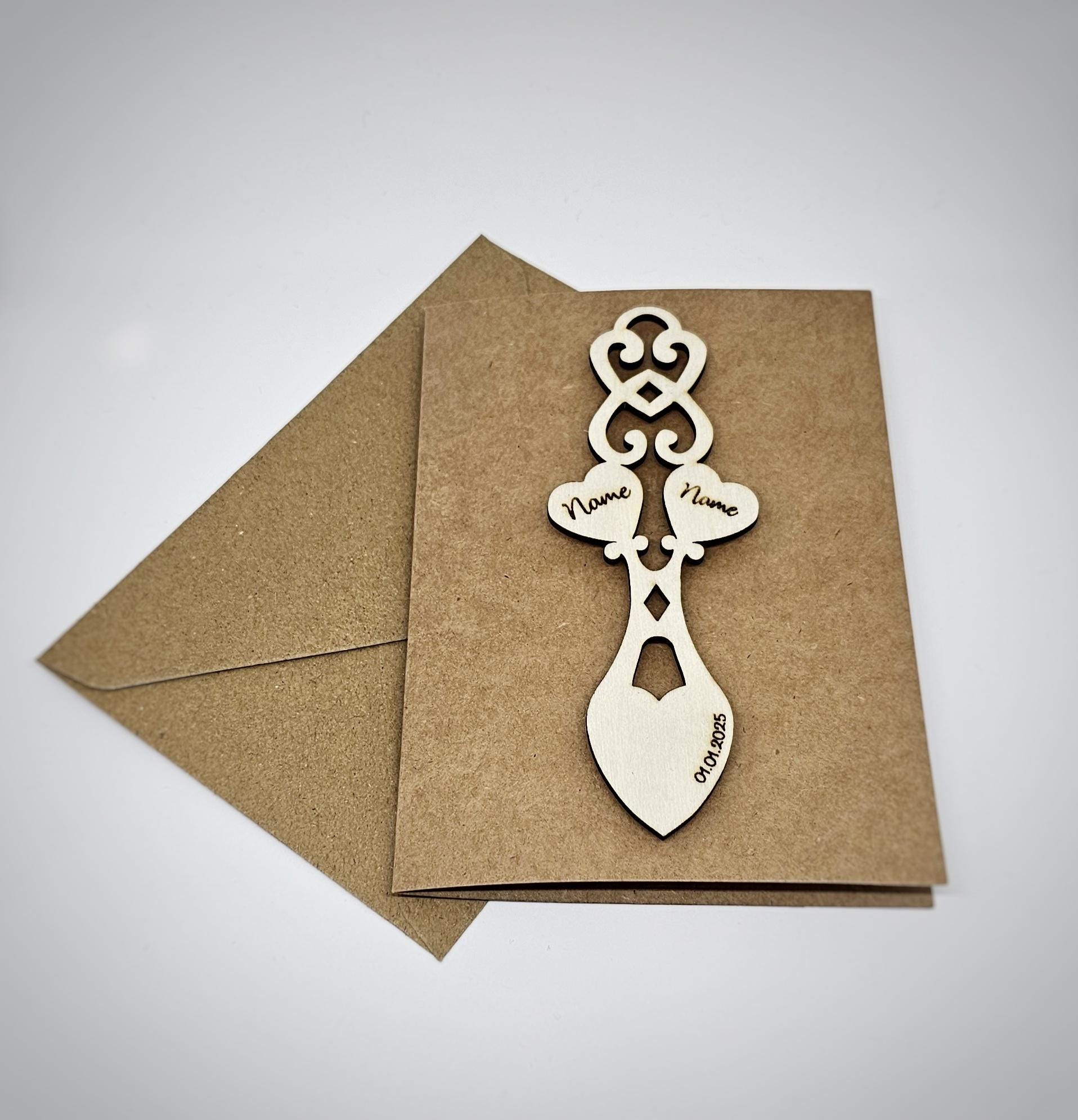 Personalised Engraved Love Spoon Magnet - Customisable Valentines ...