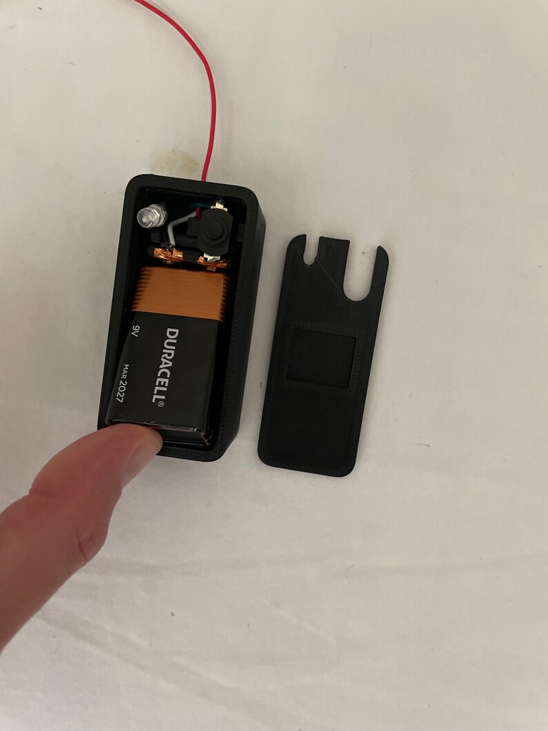 Fully Assembled 3D Printed PLA 9V Battery Box With Sliding Door - Etsy