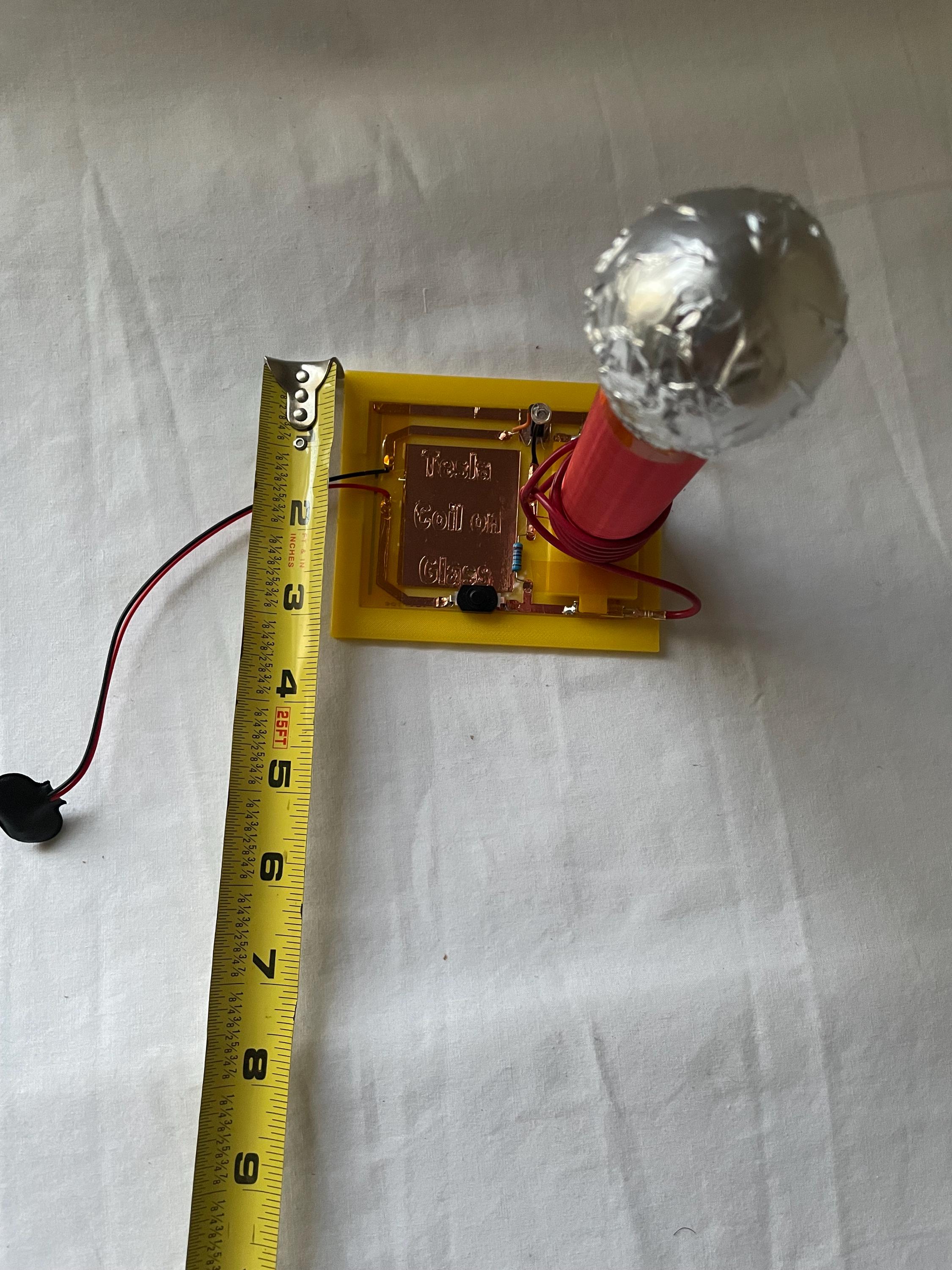 Fully Assembled Mini Tesla Coil Circuit on Glass - Etsy
