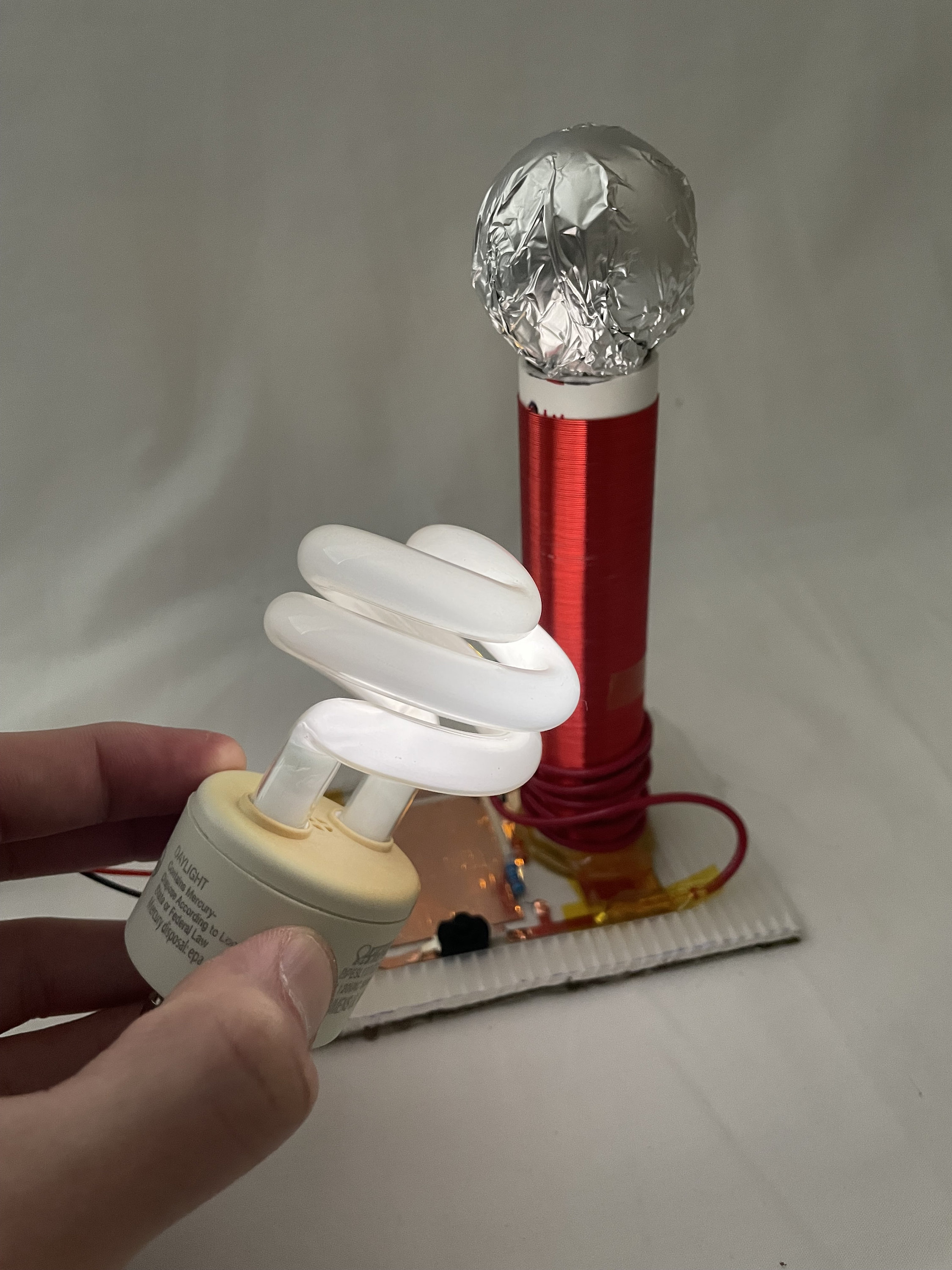 Fully Assembled Mini Tesla Coil Circuit on Glass - Etsy