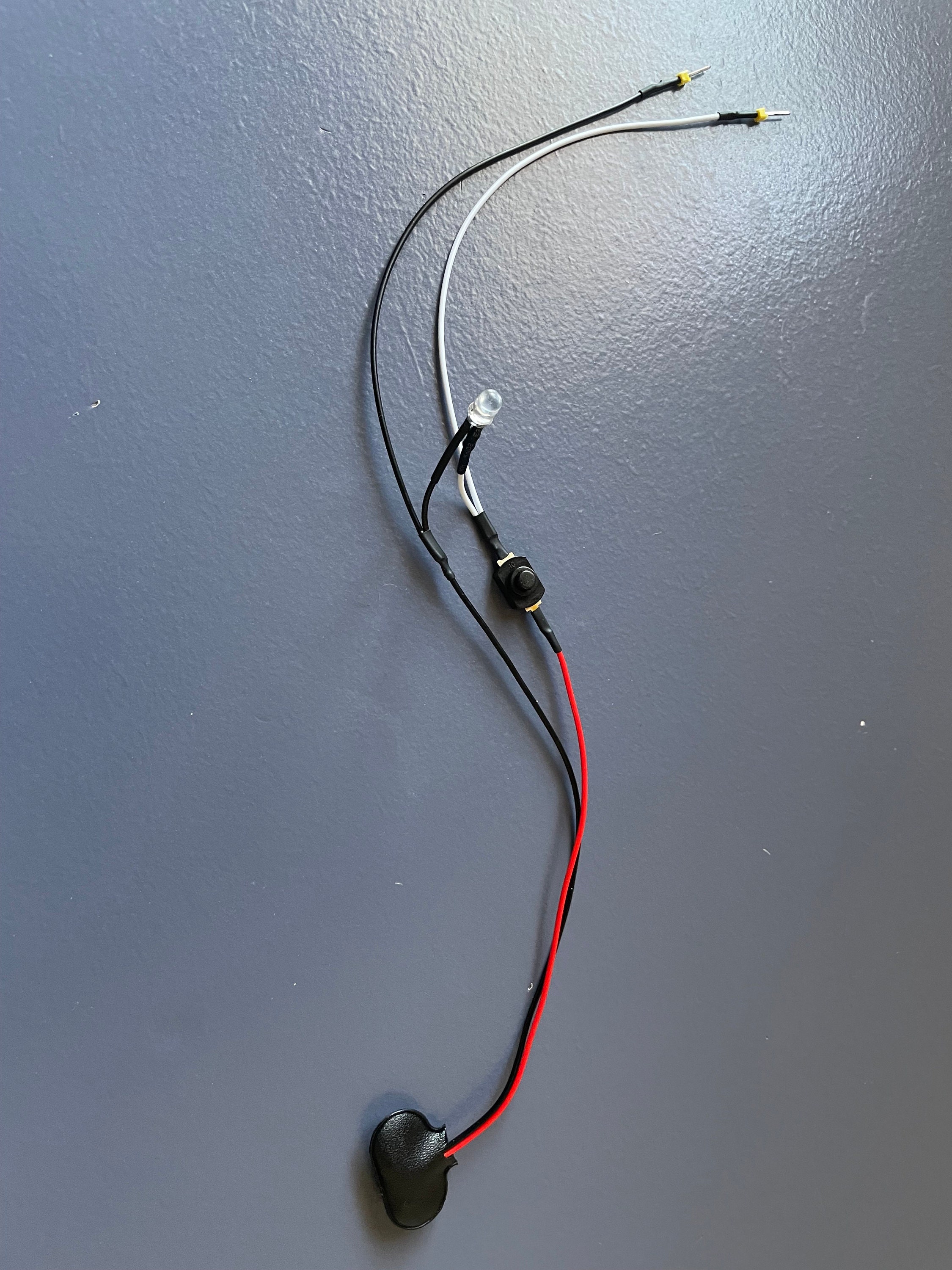 9 Volt Battery Snap Connector With On/off Push-button Switch & LED - Etsy