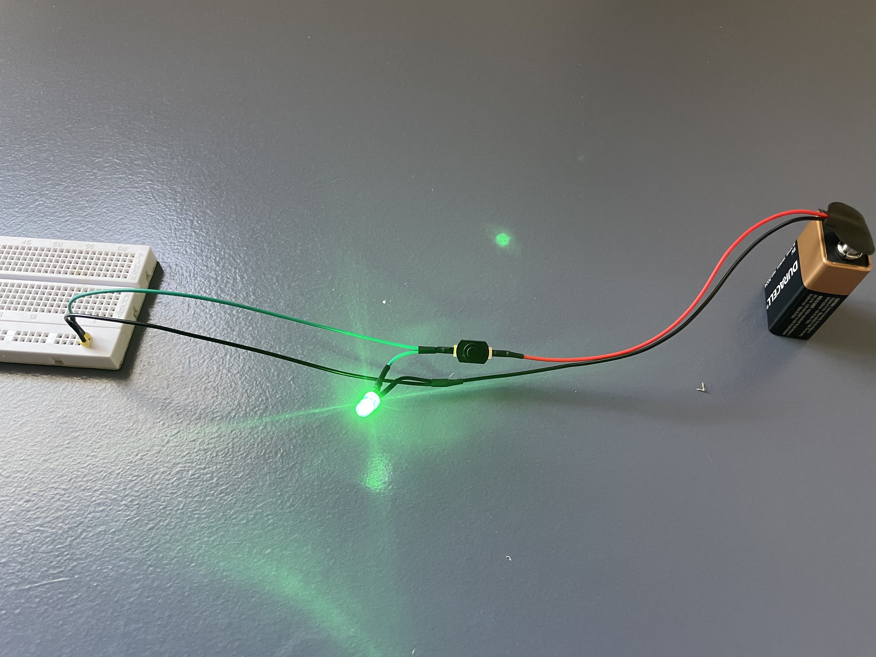 9 Volt Battery Snap Connector With On/off Push-button Switch & LED - Etsy
