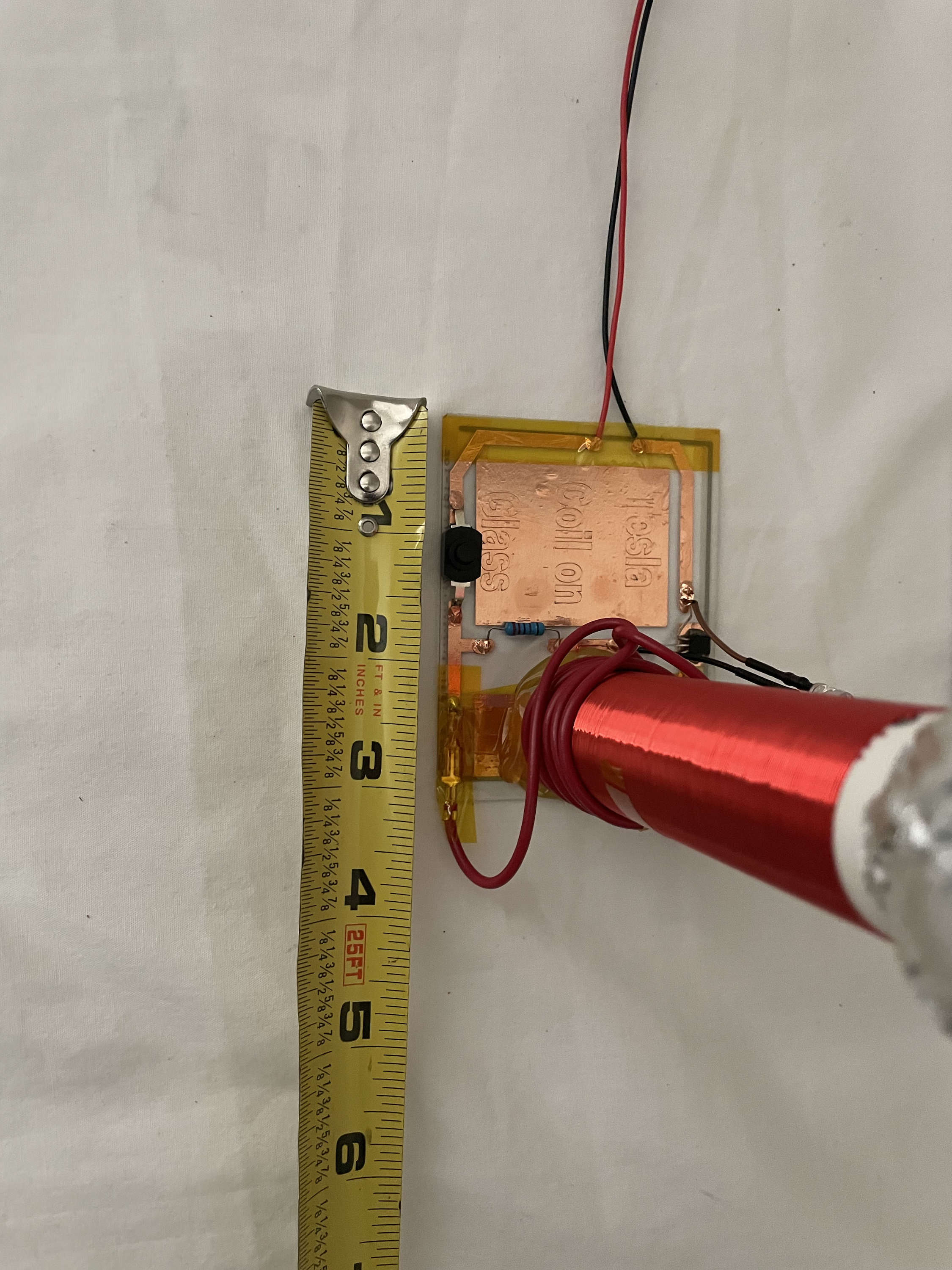 Fully Assembled Mini Tesla Coil Circuit on Glass - Etsy