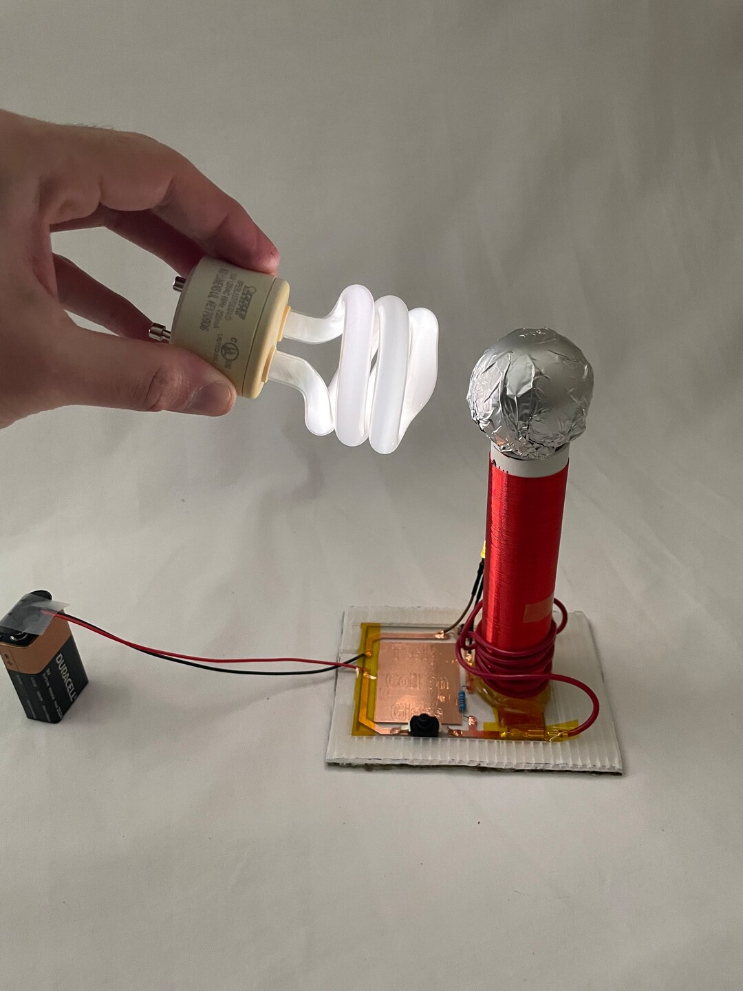 Fully Assembled Mini Tesla Coil Circuit on Glass - Etsy