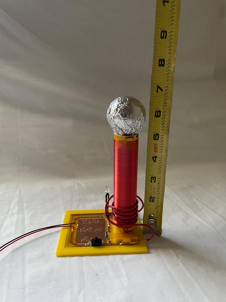 Fully Assembled Mini Tesla Coil Circuit on Glass - Etsy
