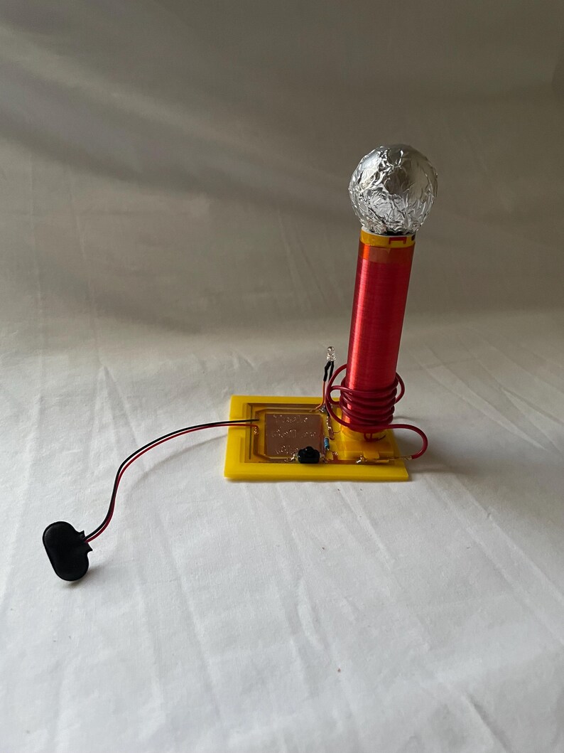 Fully Assembled Mini Tesla Coil Circuit on Glass - Etsy