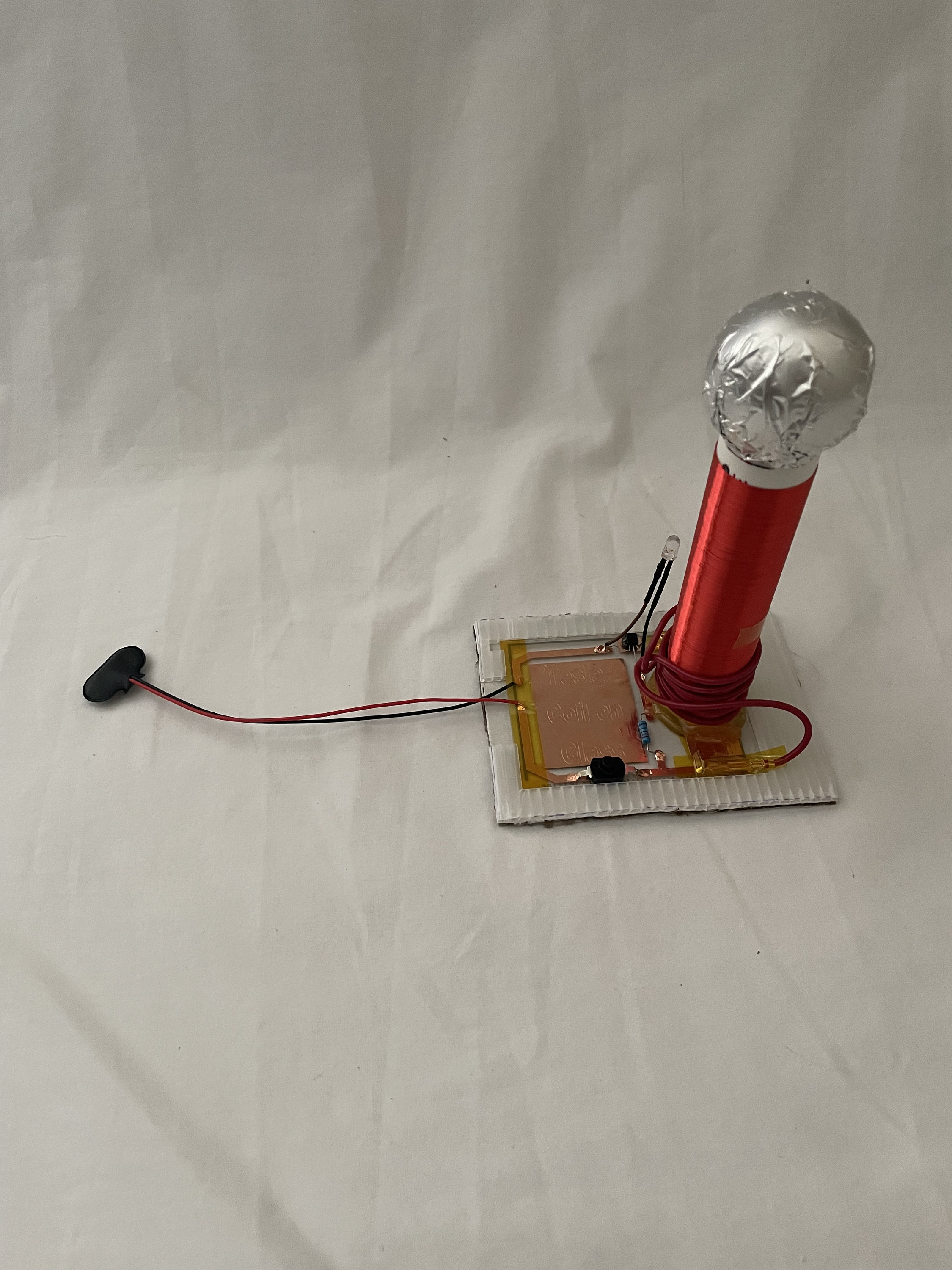 Fully Assembled Mini Tesla Coil Circuit on Glass - Etsy