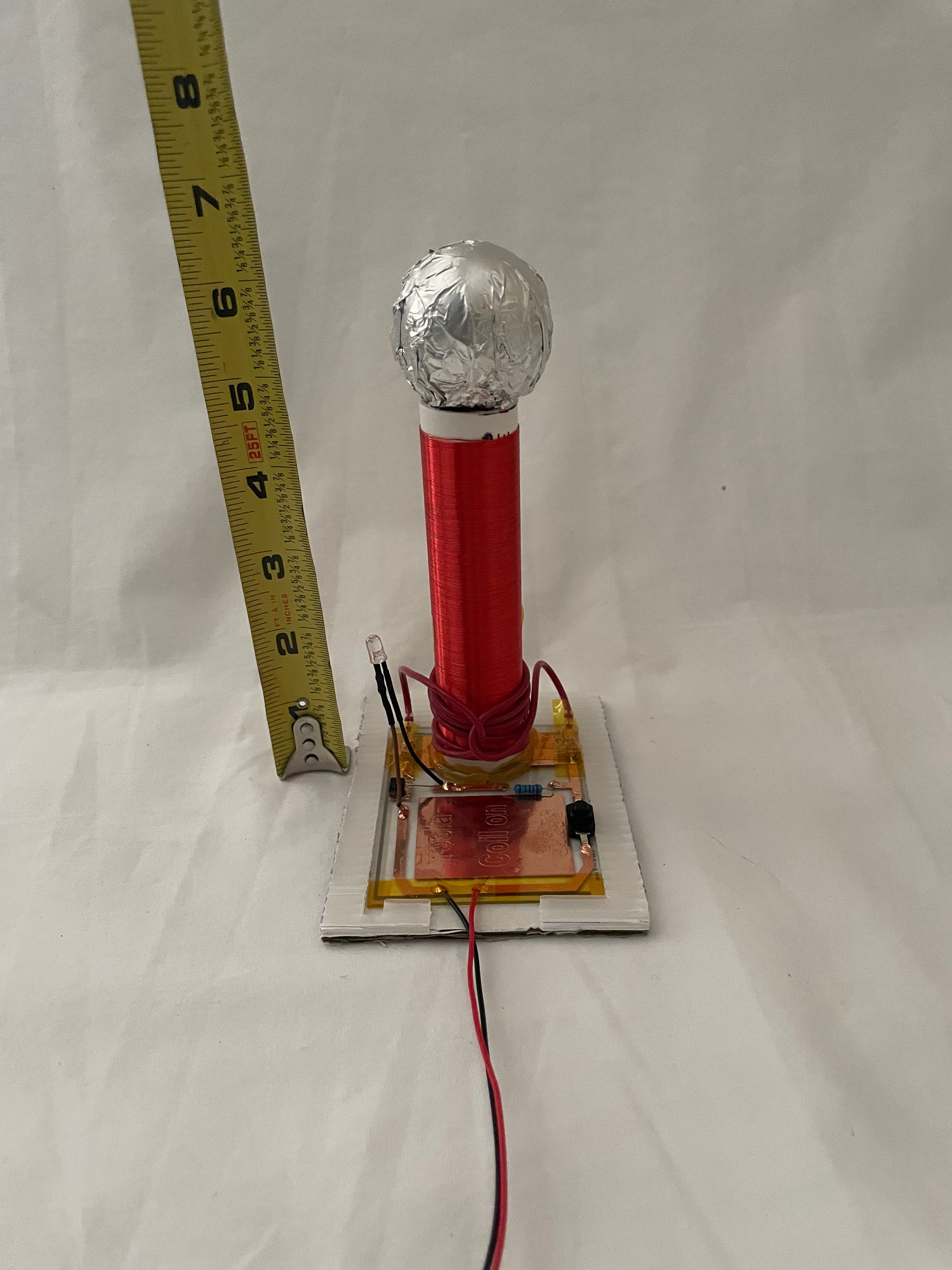Fully Assembled Mini Tesla Coil Circuit on Glass - Etsy