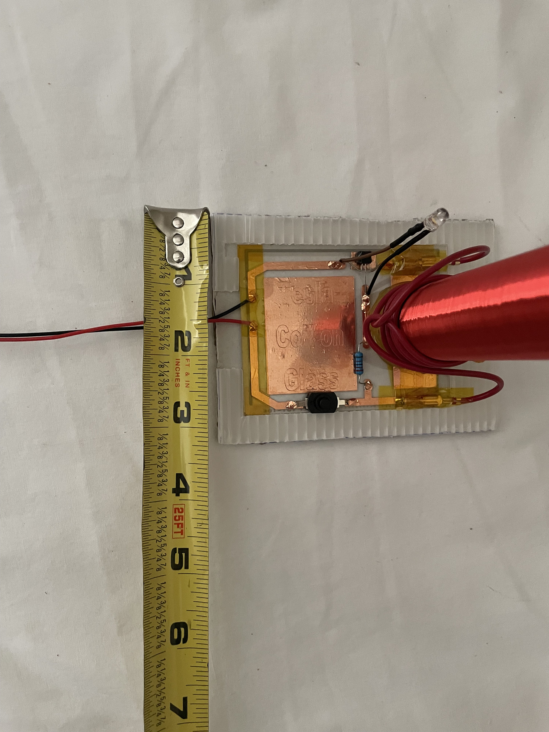 Fully Assembled Mini Tesla Coil Circuit on Glass - Etsy