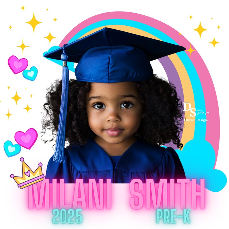 Pre-k/kindergarten Graduation Canva Templates | Editable | Free Canva ...