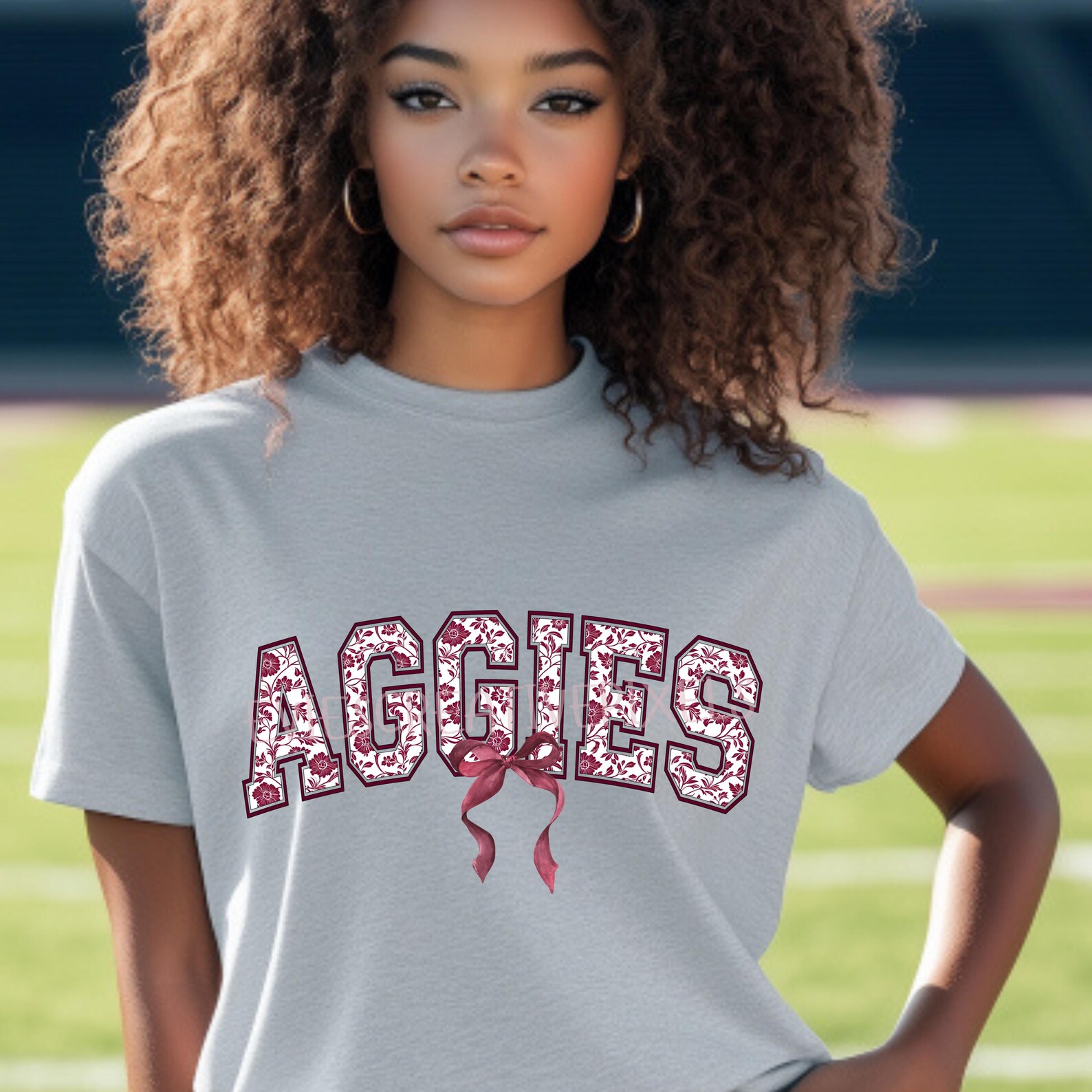 Texas A&M Univerdity Aggies Chinoiserie Floral PNG Maroon Aggie Bow PNG ...