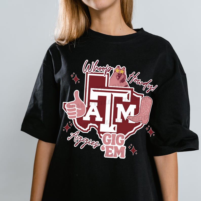 Texas A&M Aggie Spirit PNG: Gig 'em Design (digital Download) - Etsy