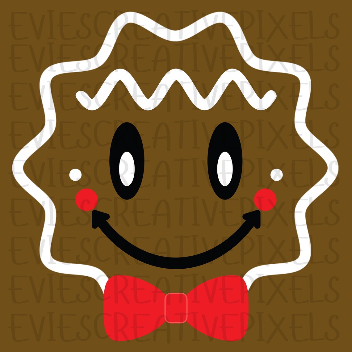 Preppy Gingerbread Boy, Gingerbread Boy, Gingerbread Boy W/bowtie ...