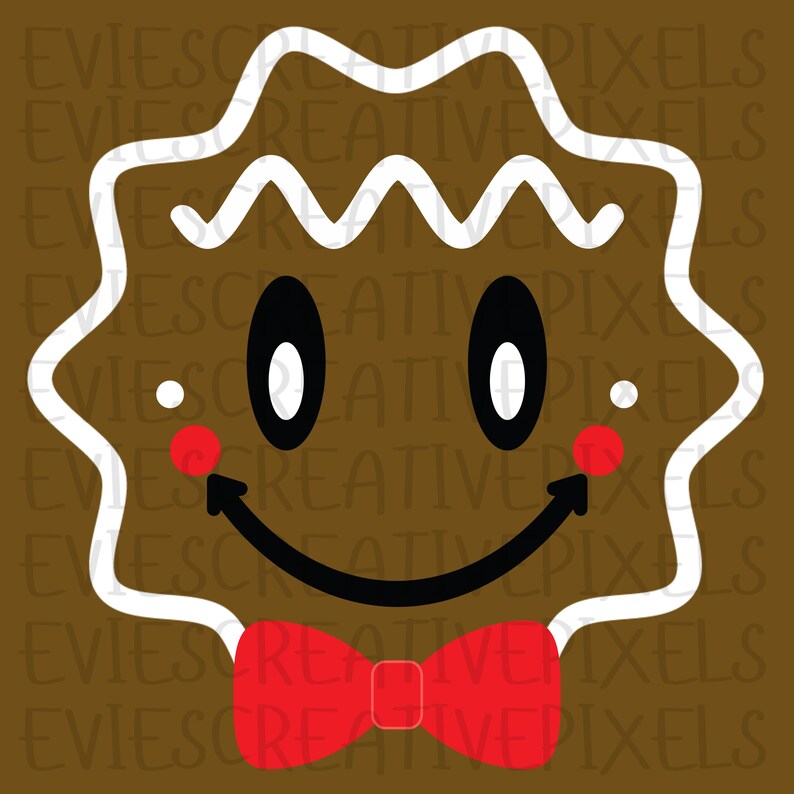 Preppy Gingerbread Boy, Gingerbread Boy, Gingerbread Boy W/bowtie ...