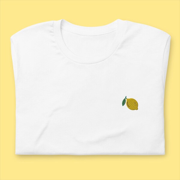 Embroidered Lemon - Etsy