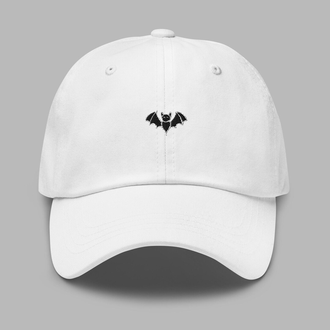 Bat Hat / Embroidered / Minimalistic / Animal Lover / Halloween Gift ...
