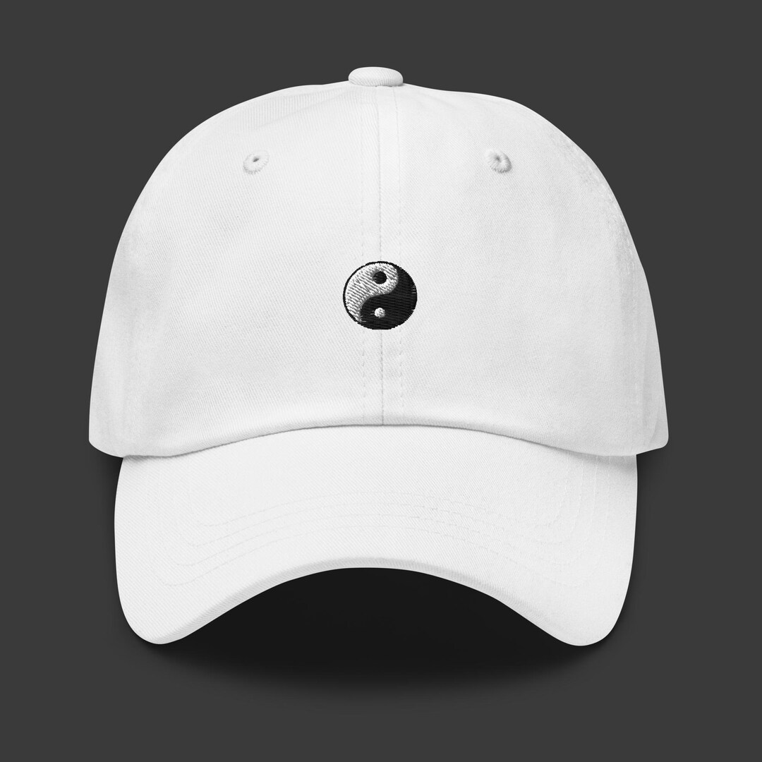 Embroidered Yin Yang Hat. Minimalistic Scandinavian Style. Unisex ...