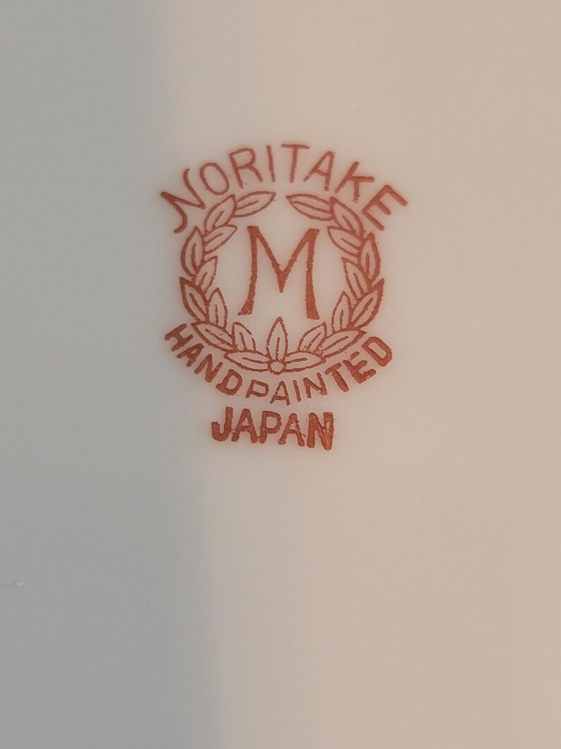RARE Vintage Noritake Pattern N2126 , Red M in Wreath Japan Circa 1915 ...