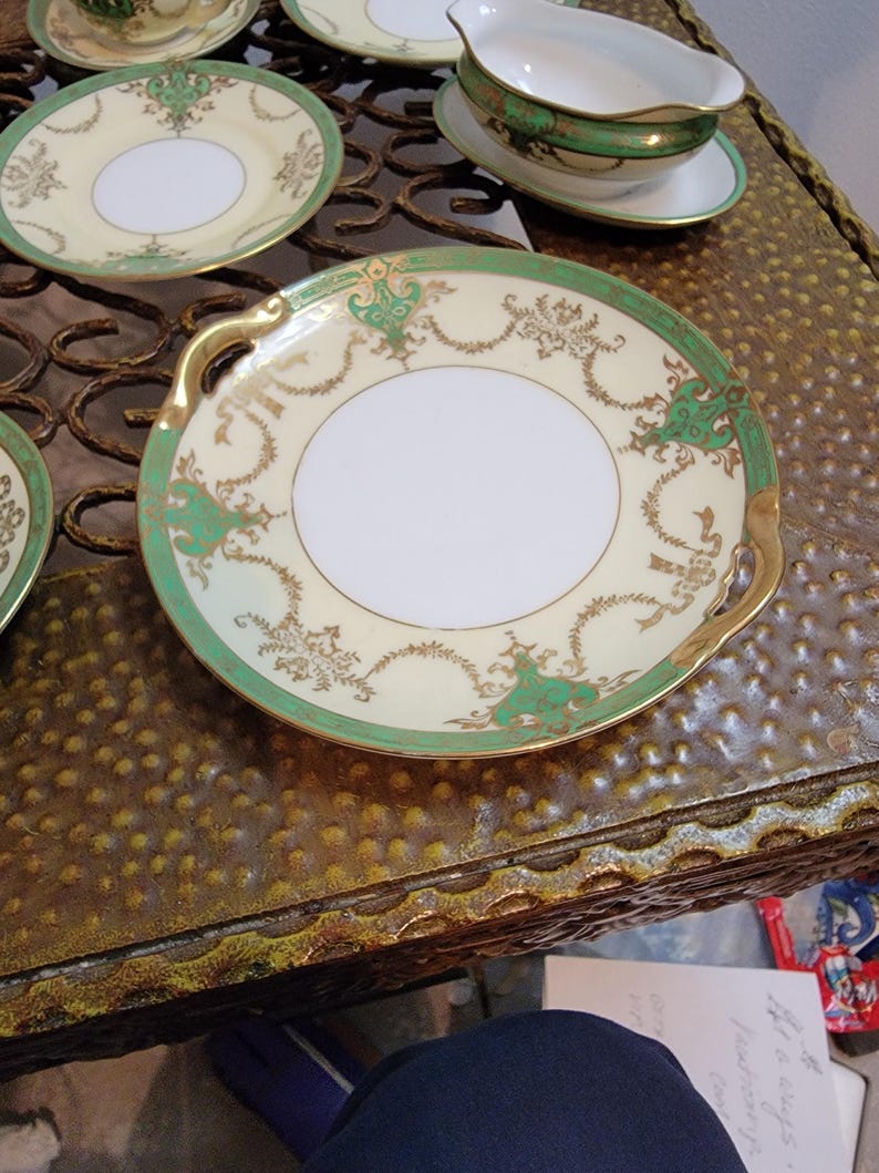 RARE Vintage Noritake Pattern N2126 , Red M in Wreath Japan Circa 1915 ...