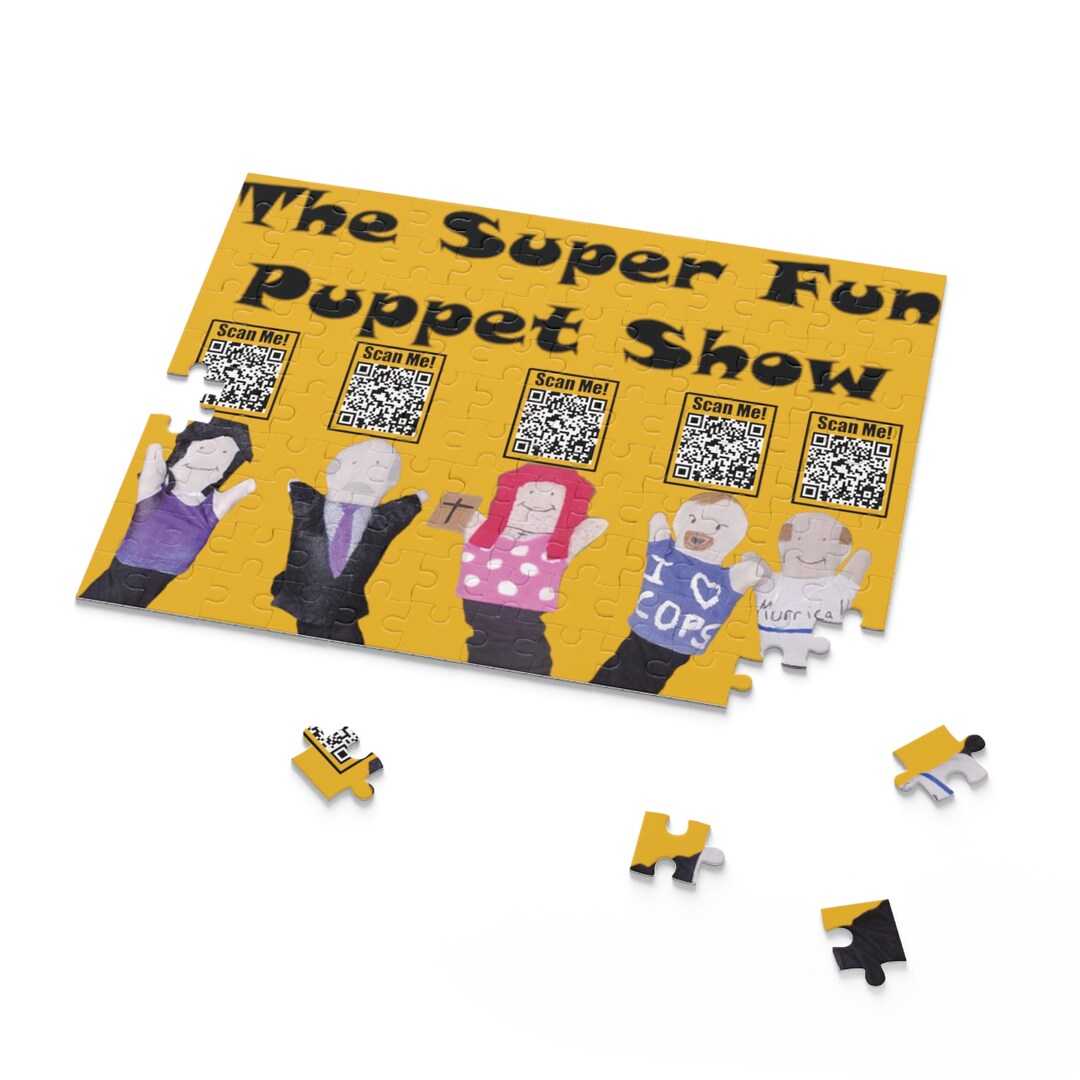 Puzzle (120 Piece) - "the Super Fun Puppet Show" Theme - Etsy