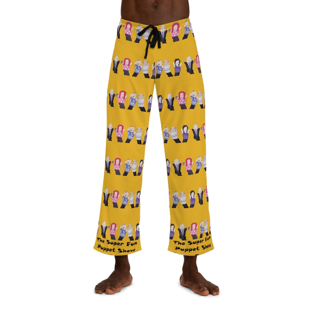 Men's Pajama Pants (repeating Puppet Style) - "the Super Fun Puppet ...