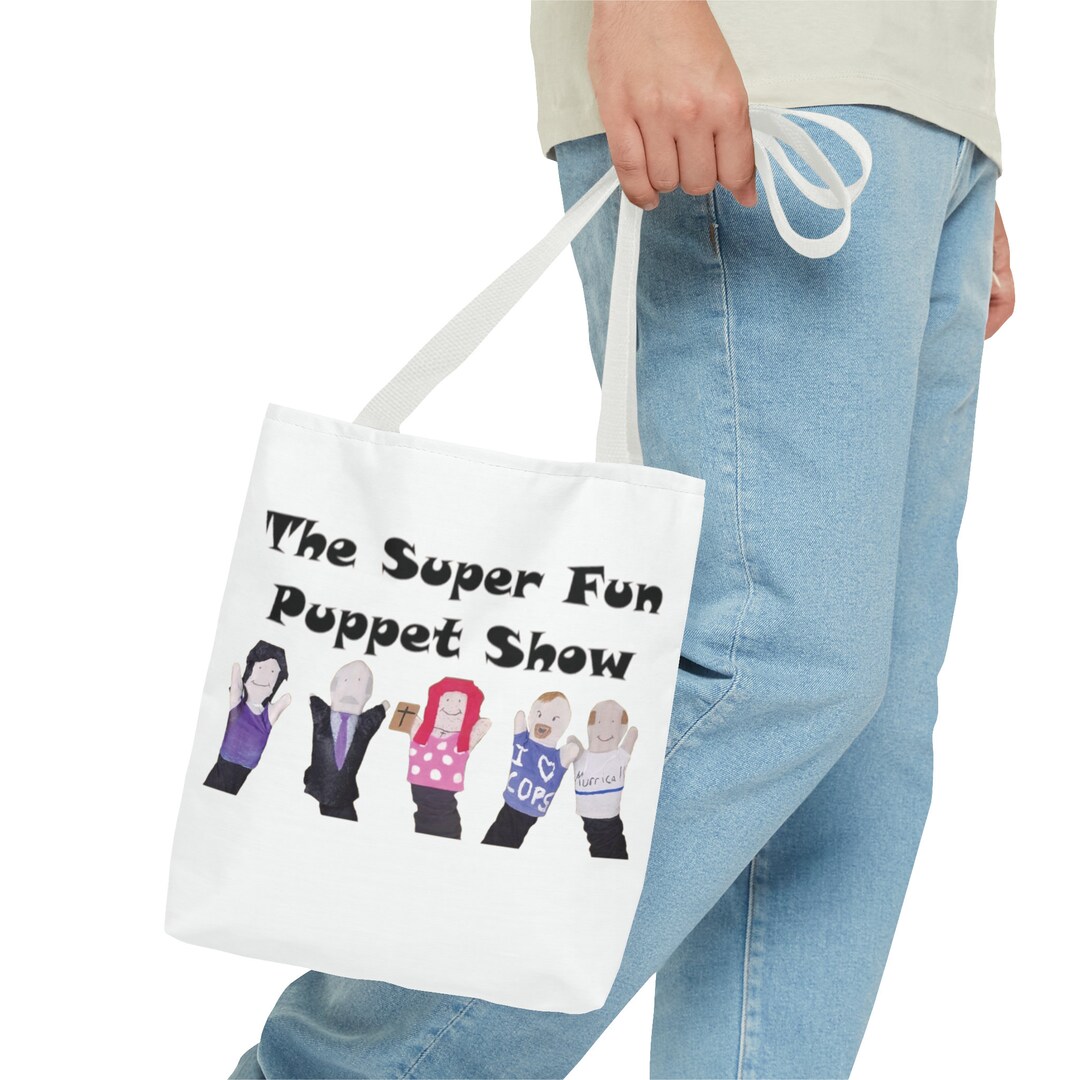 Tote Bag - "the Super Fun Puppet Show" Theme - Etsy