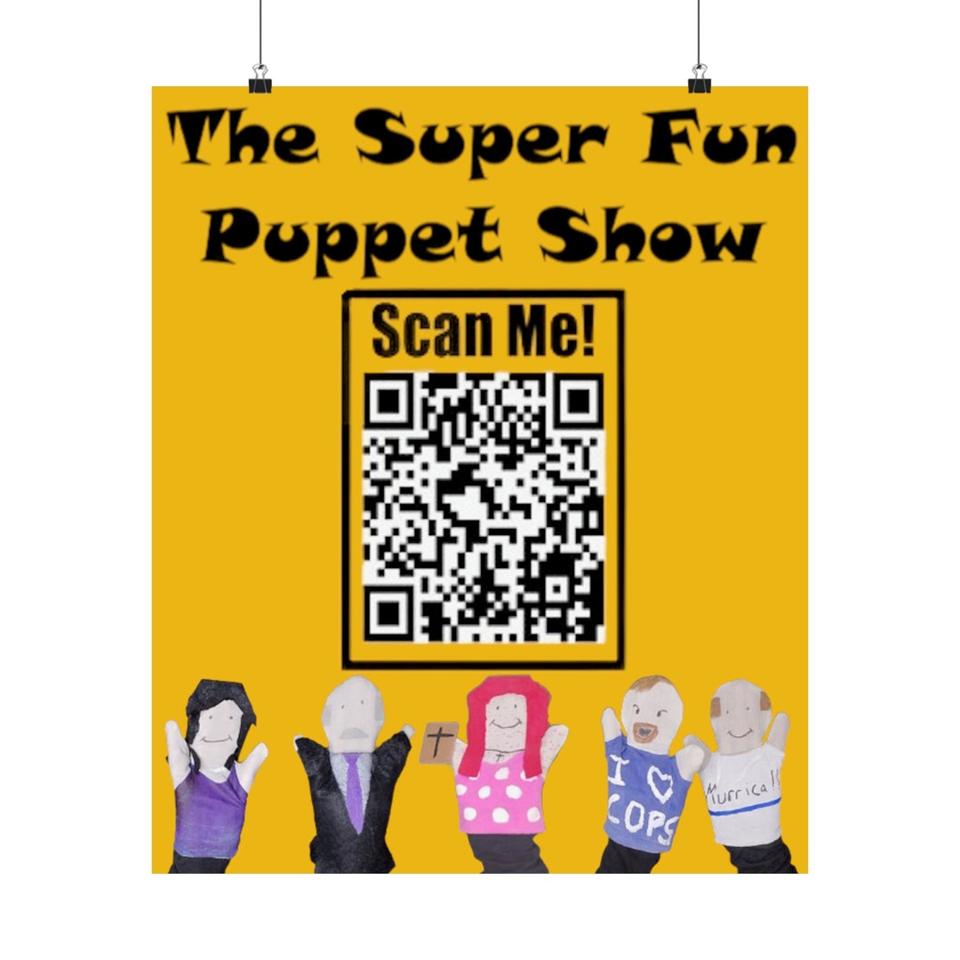 Matte Vertical Posters - "the Super Fun Puppet Show" Theme - Etsy