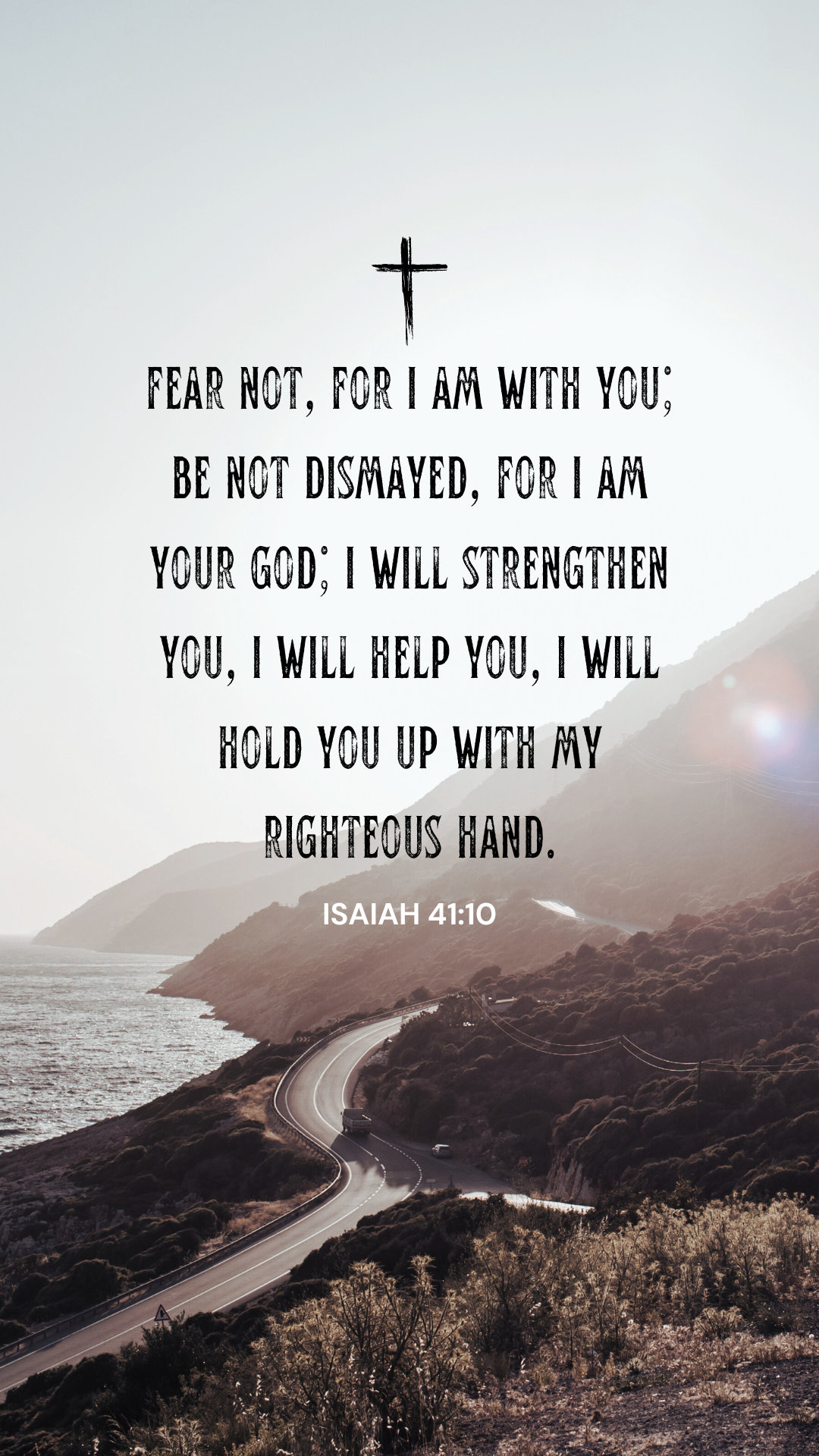 IPhone Isaiah 41:10 Bible Verse Wallpaper - Digital Lockscreen ...