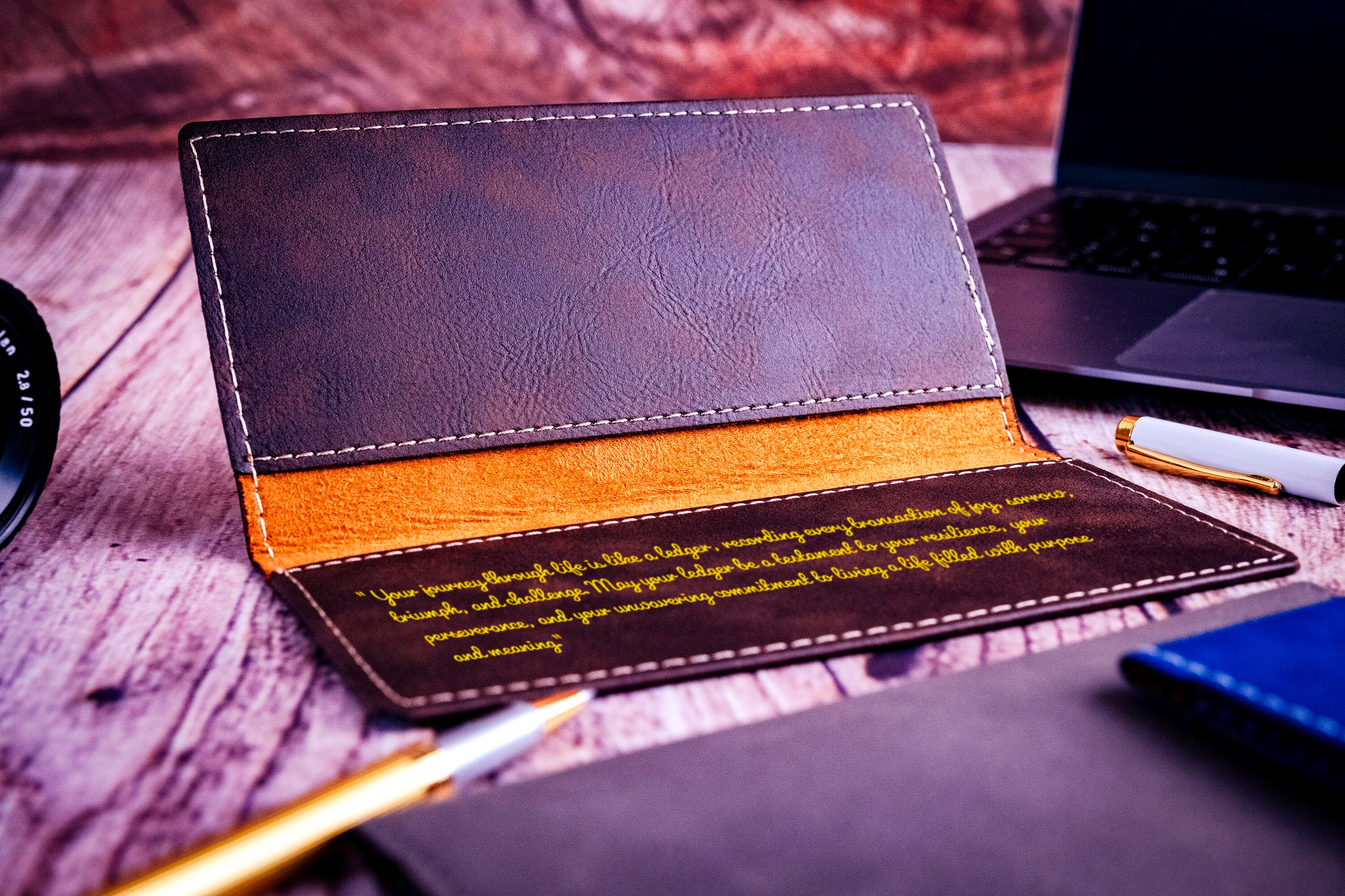 Personalized Company Checkbook Covers, Checkbook Holder, Checkbook ...