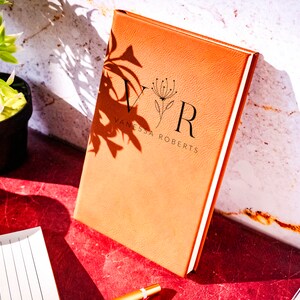 Custom Company Journals, Personalized Leather Journal, Logo Engraved ...