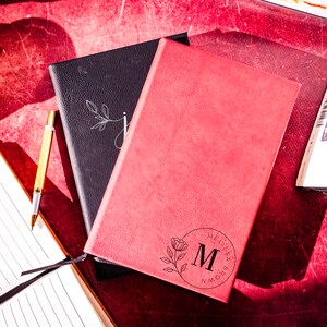 Custom Company Journals, Personalized Leather Journal, Logo Engraved ...