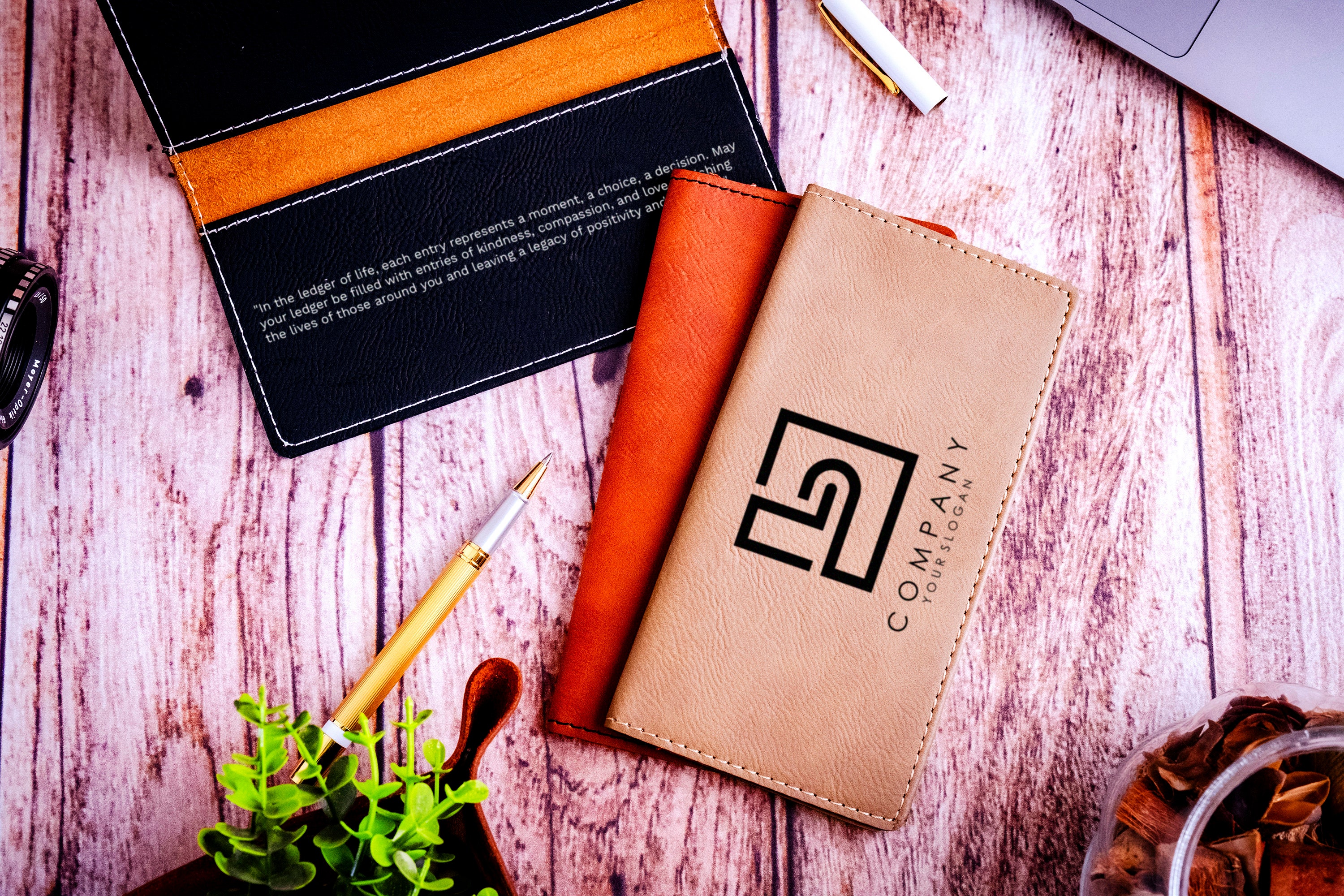 Personalized Company Checkbook Covers, Checkbook Holder, Checkbook ...