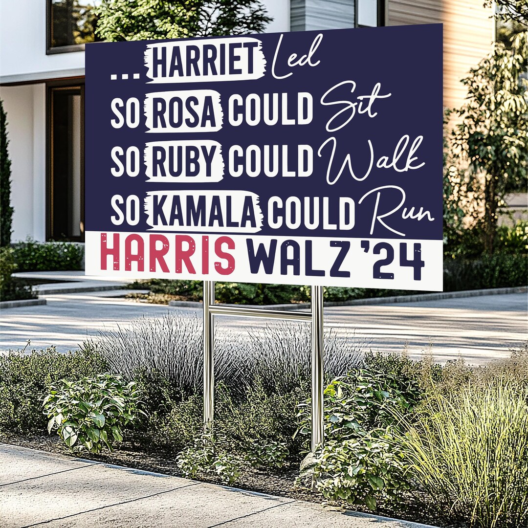 Kamala Harris Yard Sign, Harris Walz 2024 Yard Sign, Harris Walz Yard ...