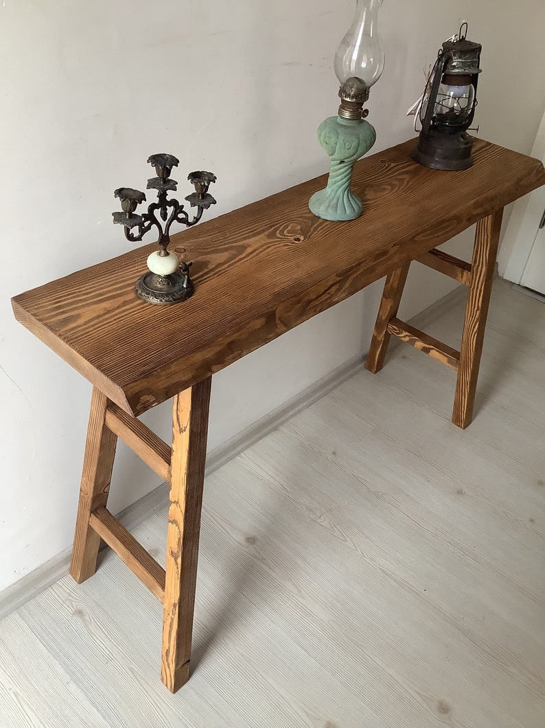 Rustic Custom Reclaimed Wood Console Table/wooden/entryway Table/farm ...