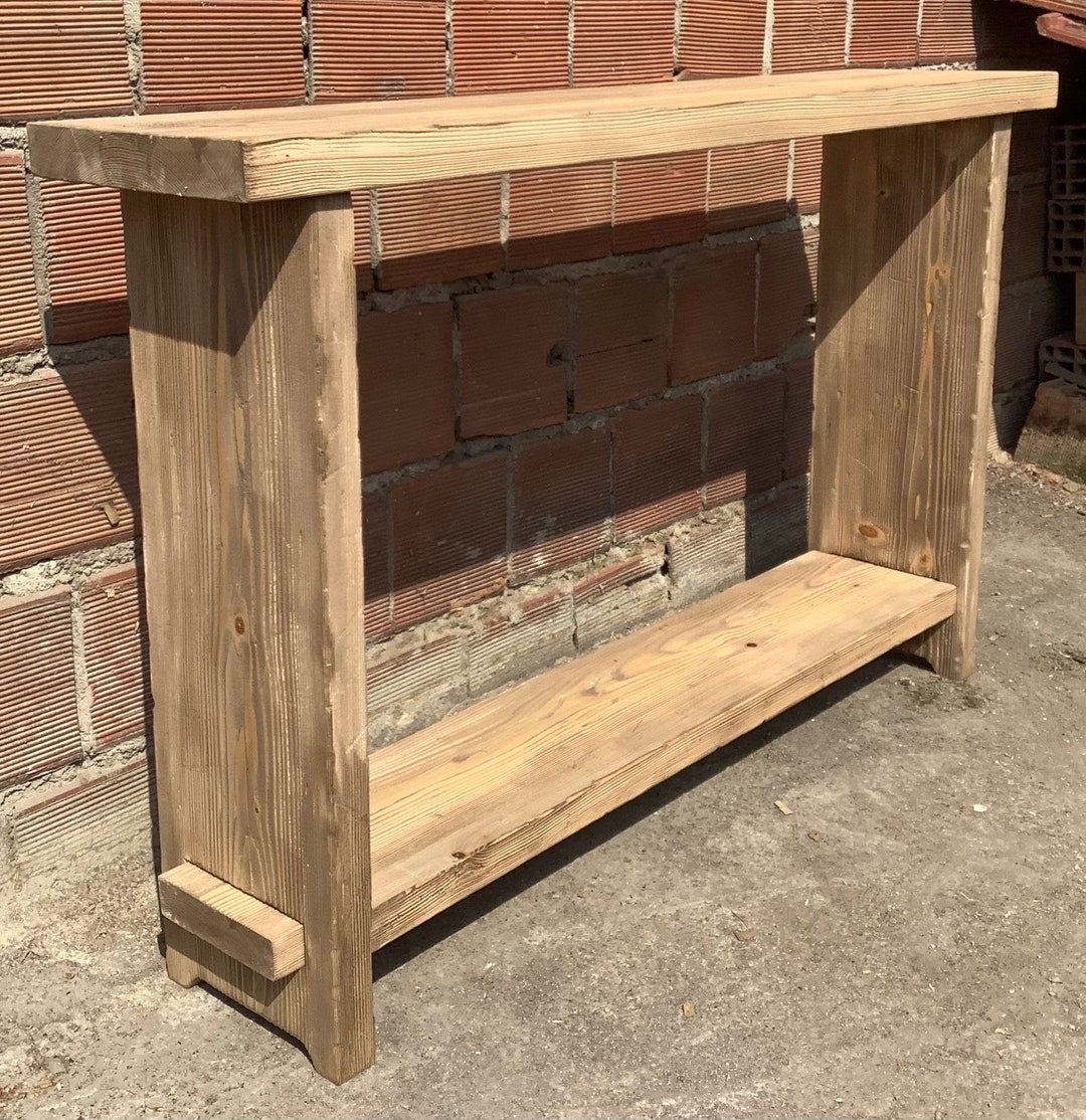 Console /sofa/rustic Custom Entryway Table/vintage Reclaimed Wood ...