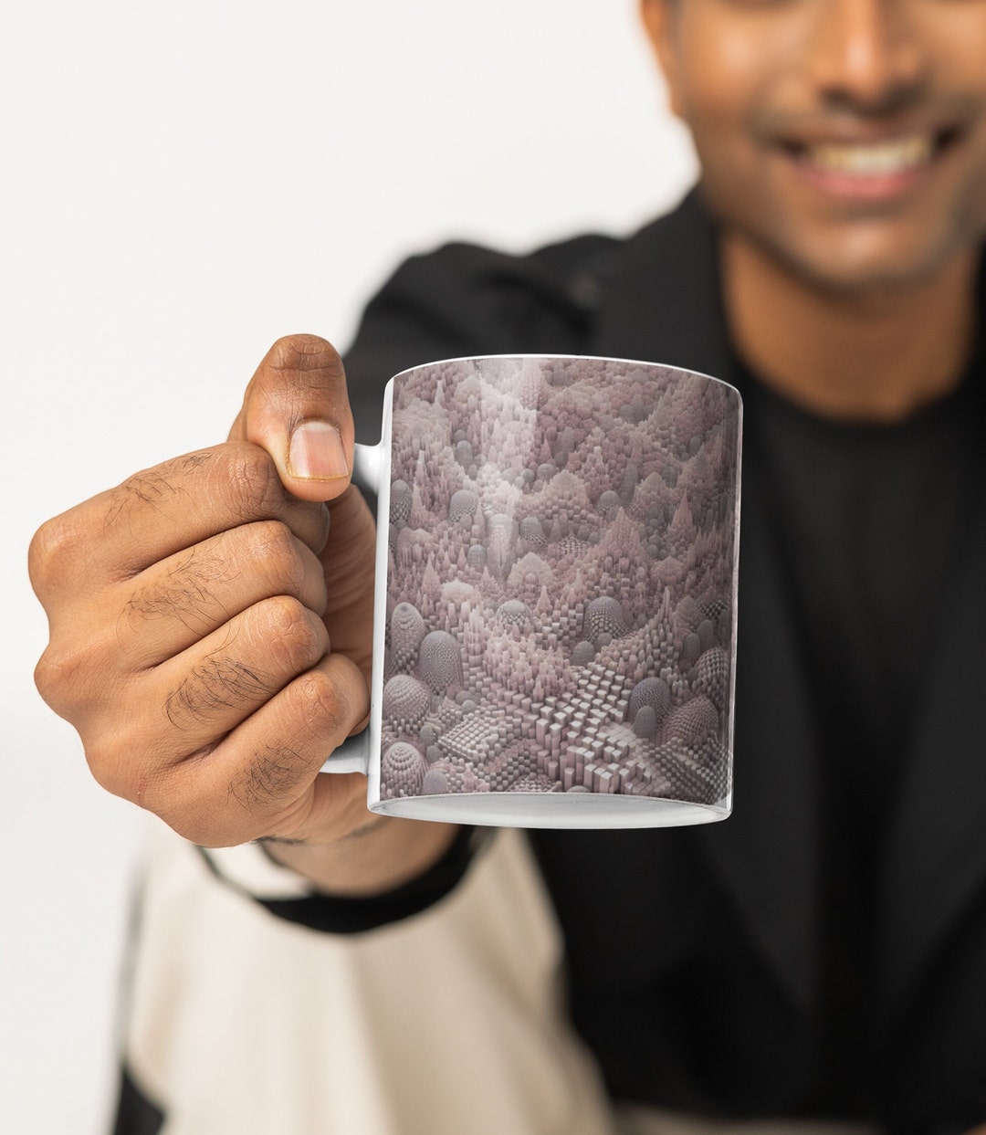 New Trendy Chess and Blocks Design Mug, Birthday Gift Mug, Coffee Cup ...