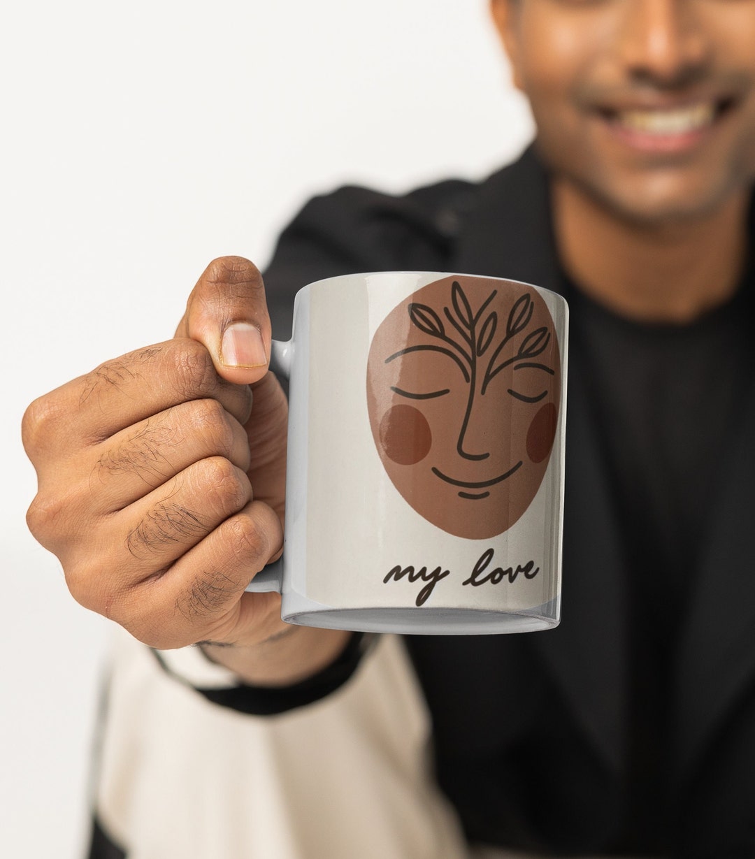 My Love Cute Mug, Face Coffee Cup, Tea Mugs, Designer Coffee Mug ...