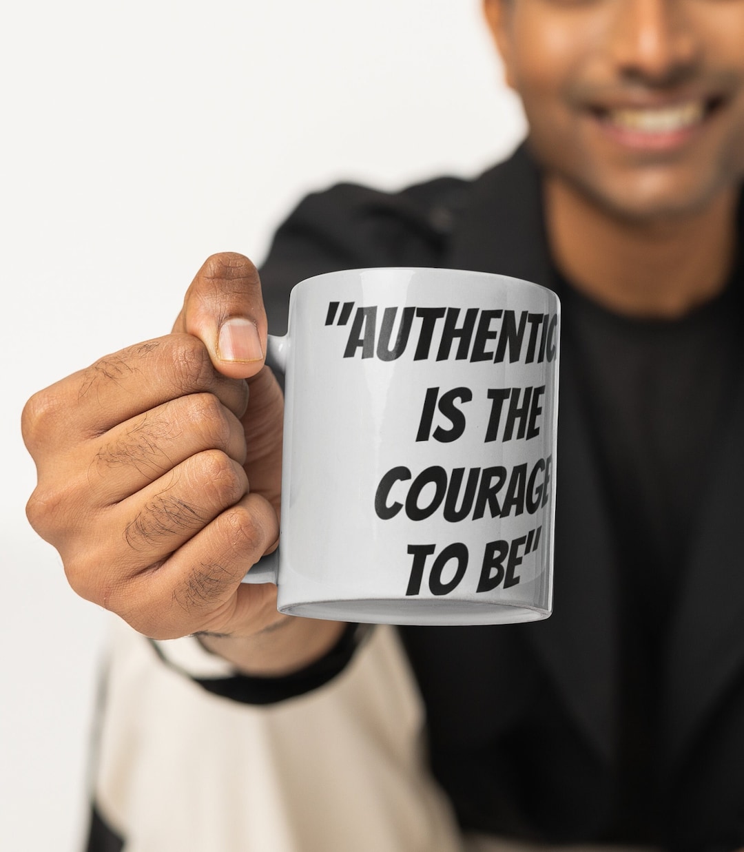 Authenticity is the Courage to Be Coffee Cup, Personal Mug, Zebra Mug ...