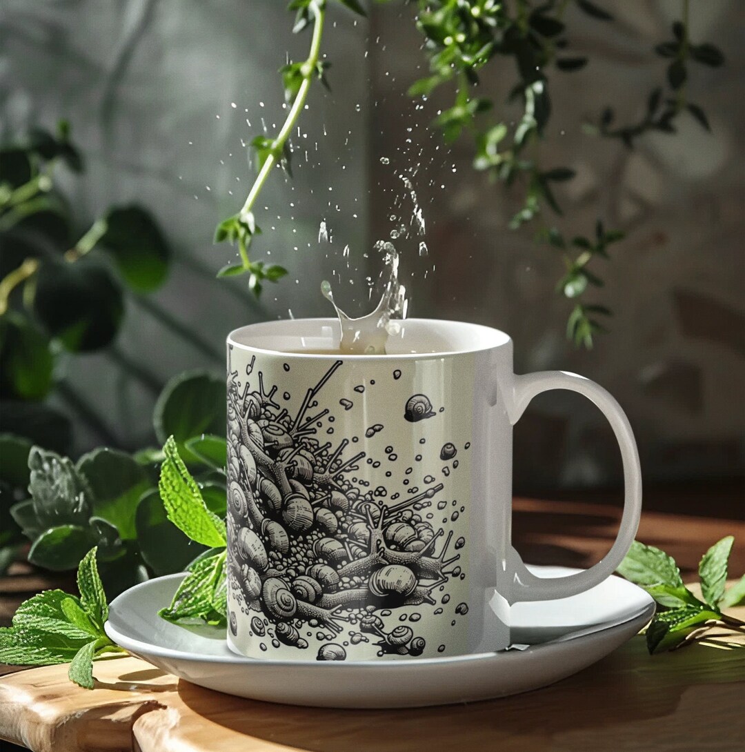 Cute Snail Coffee Mug, Realistic Snail Mug, Coffee Cup With Lid, Cute ...